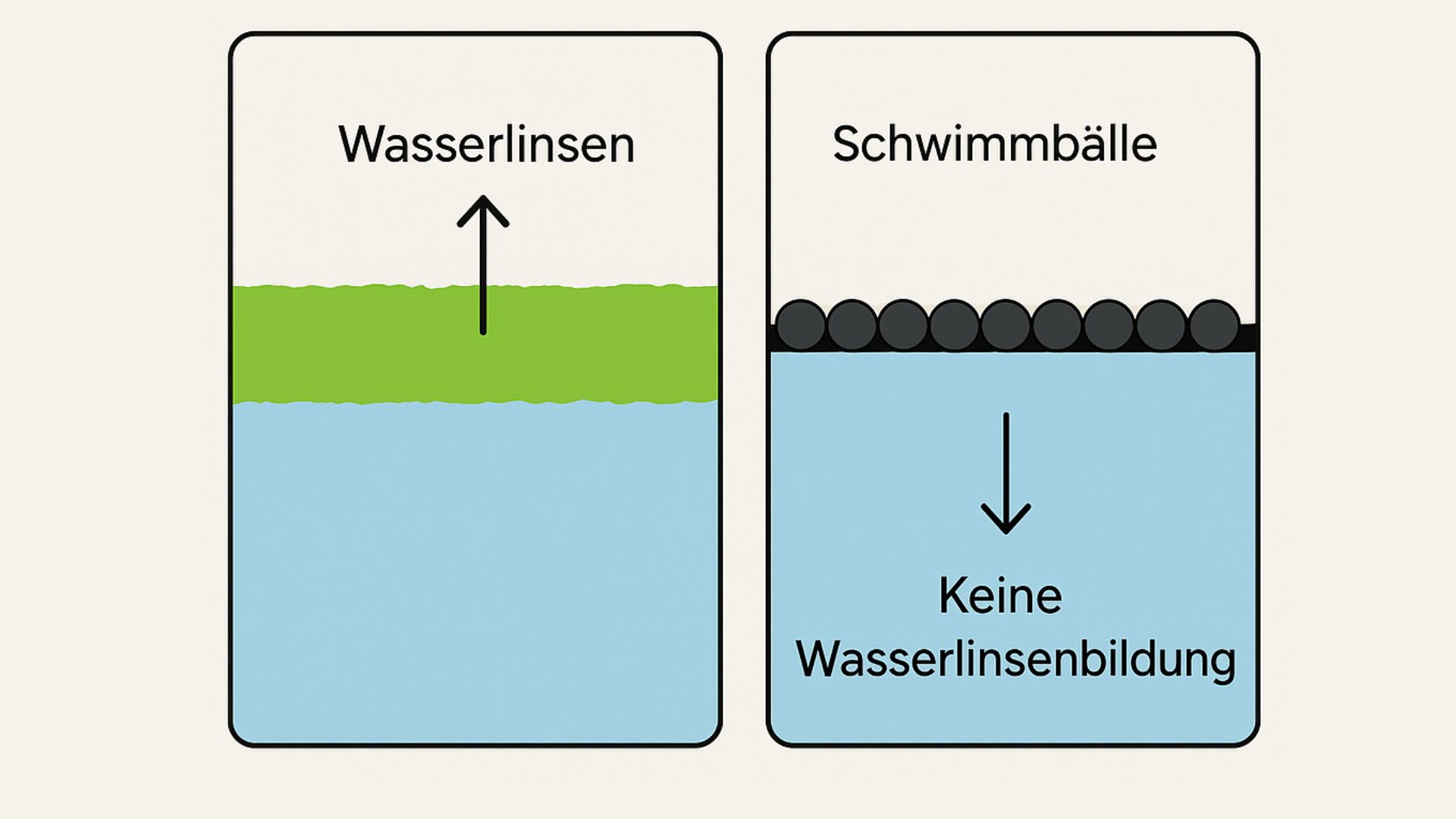 Effective duckweed control with EURO-MATIC floating balls
